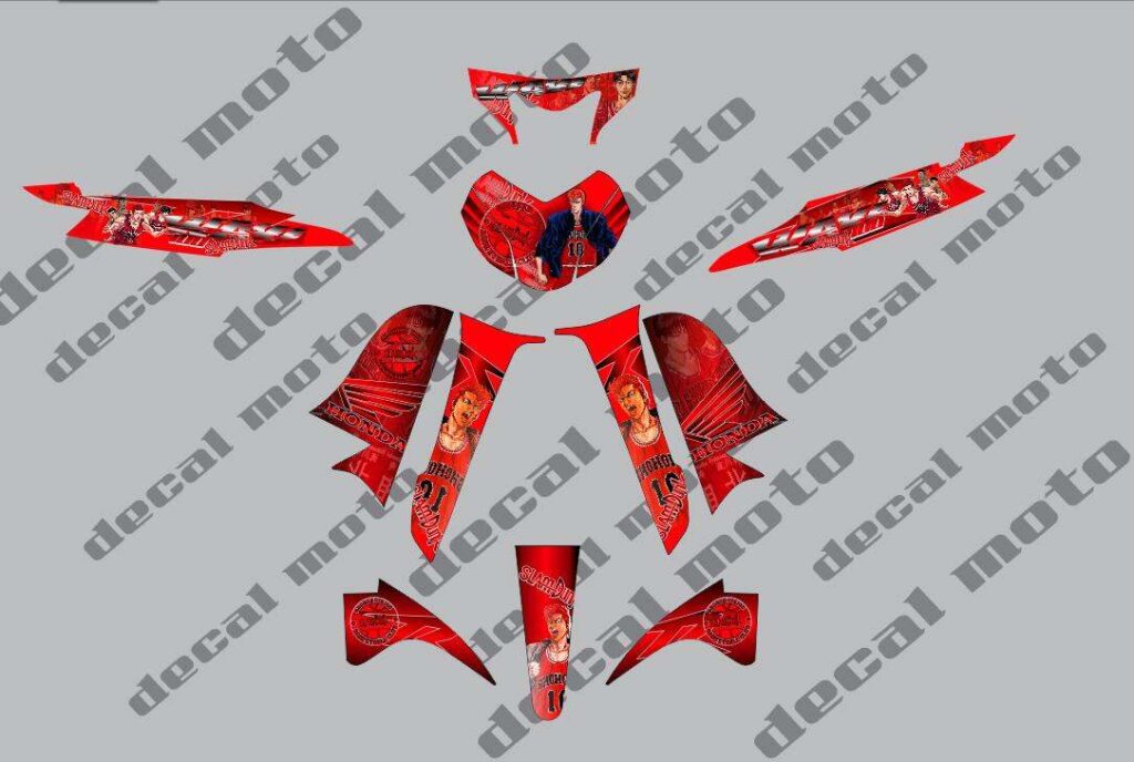 HONDA: WAVE 100 DECAL STICKER, SHOHUKO DESIGN – DECAL MOTO PH