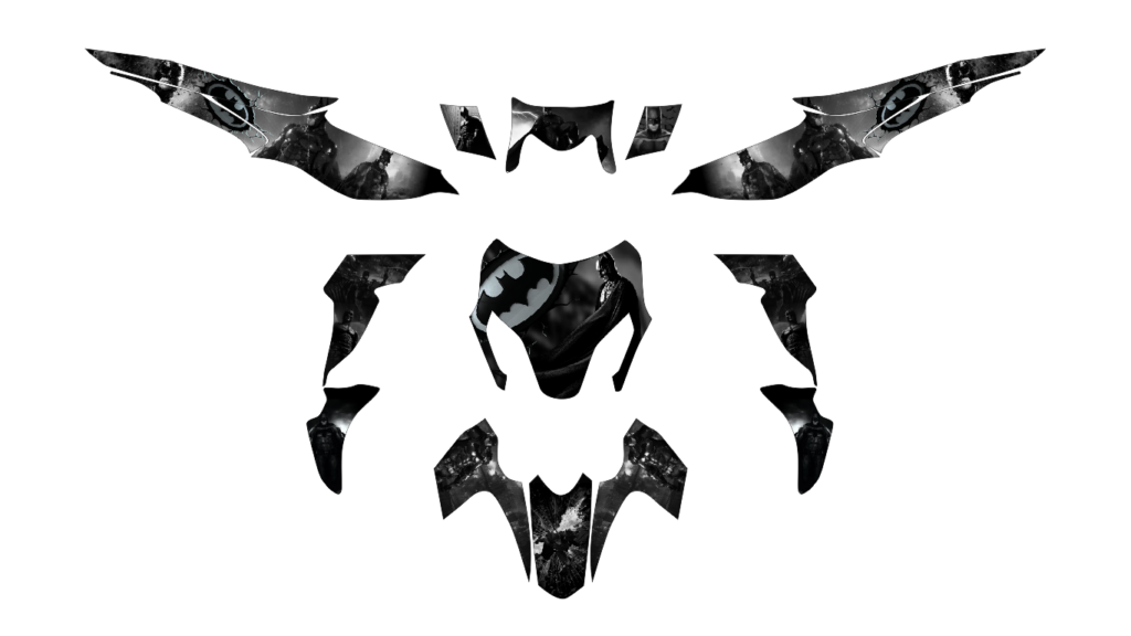 SUZUKI SMASH 115: STICKER DECALS BATMAN DESIGN – DECAL MOTO PH